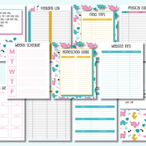 Girls Dinosaur Printable Homeschool Planner 2023-2024 - Etsy
