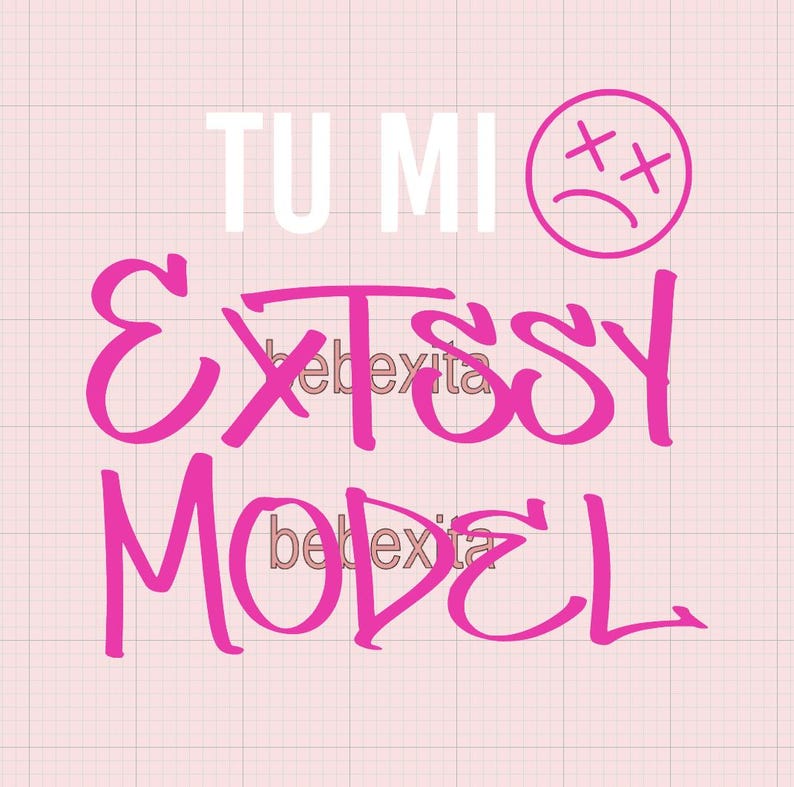 Tu Mi Extssy Model PNG | Corridos Tumbados | Mexican | Digital Downloads | Junior H - Etsy