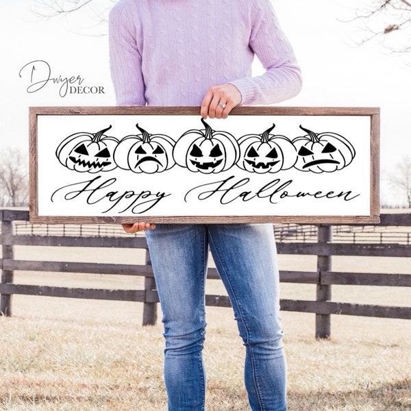 Happy Halloween Sign - Etsy
