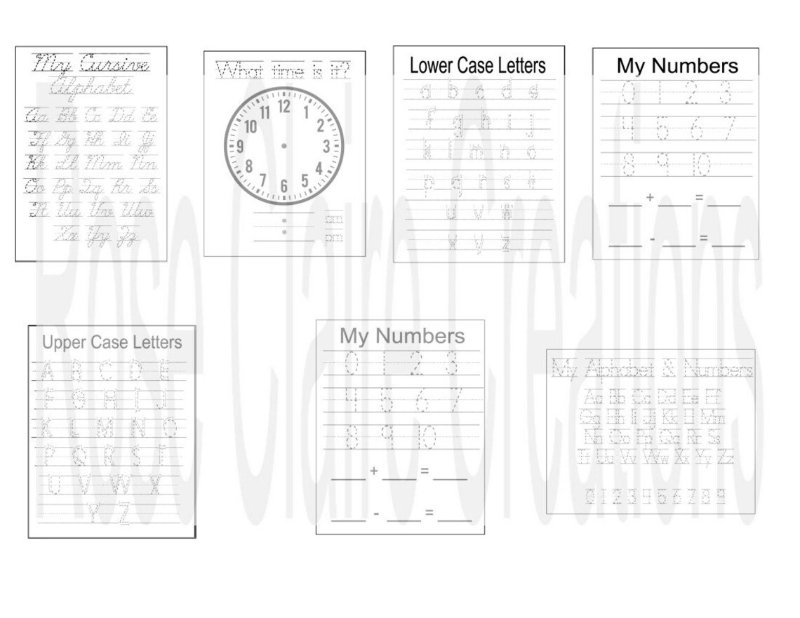 7 Files, Tracing Boards Set, SVG, PDF, PNG Templates - Etsy