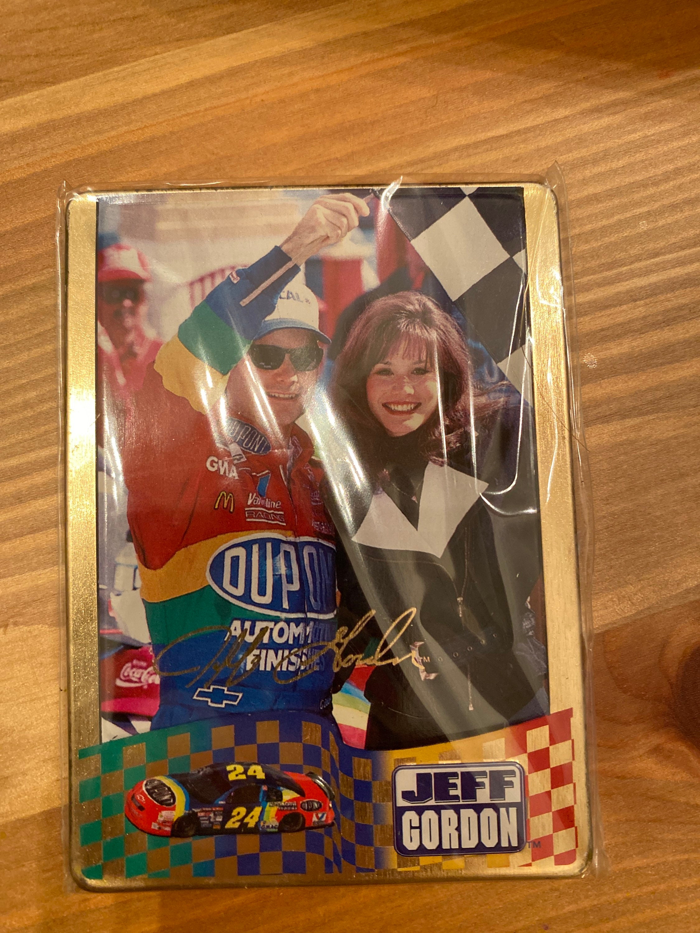 NASCAR Jeff Gordon Metallic Impressions Metal Collector Cards 1995 in ...