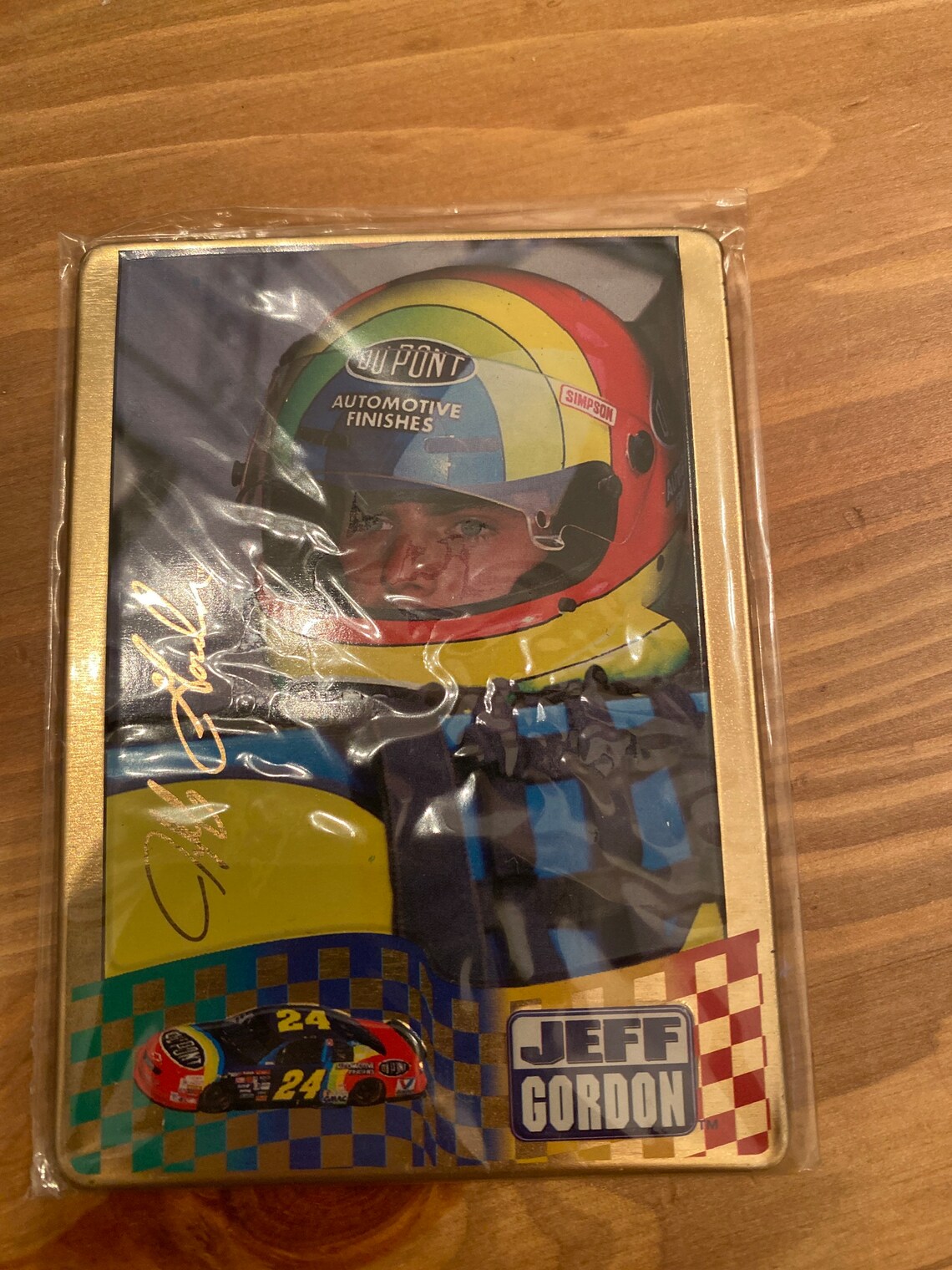 NASCAR Jeff Gordon Metallic Impressions Metal Collector Cards 1995 in ...