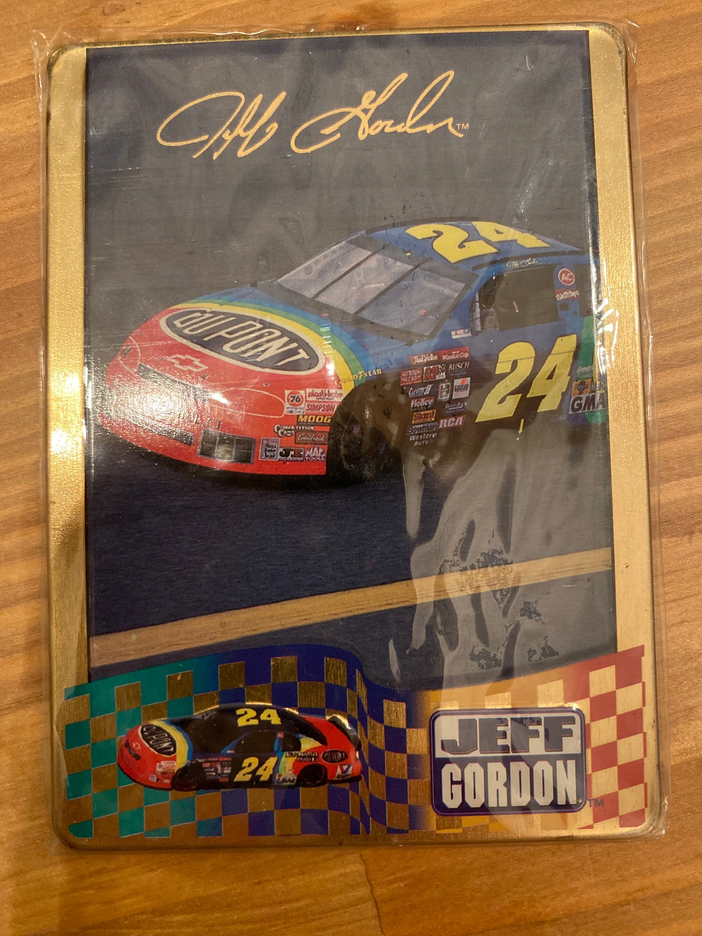 NASCAR Jeff Gordon Metallic Impressions Metal Collector Cards 1995 in ...