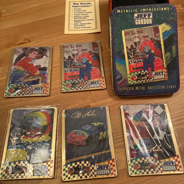Metal Nascar Cards - Etsy