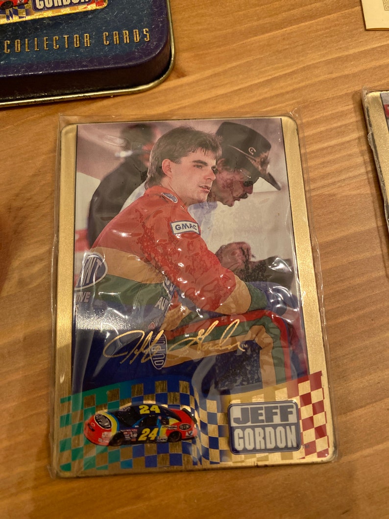 NASCAR Jeff Gordon Metallic Impressions Metal Collector Cards 1995 in ...