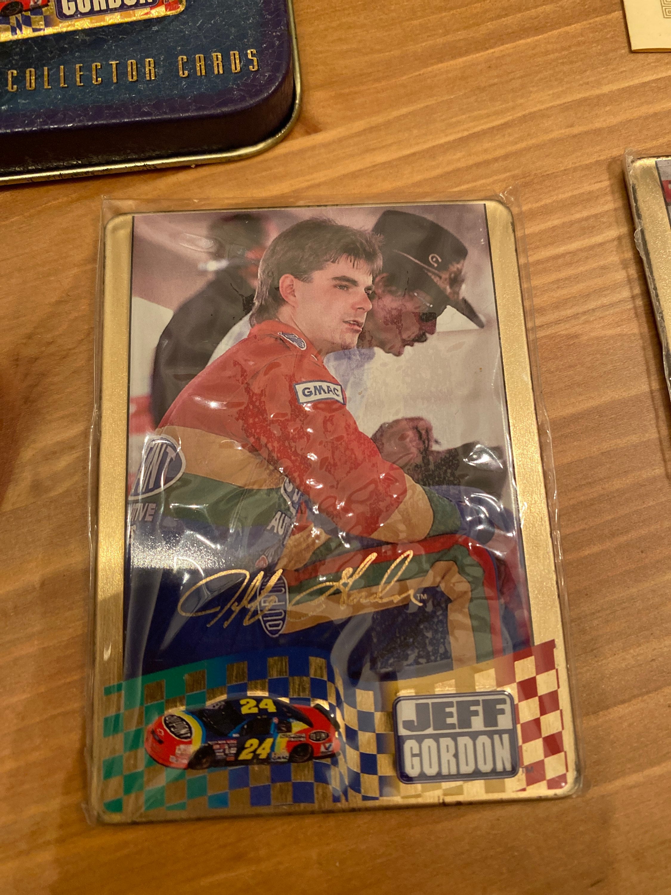 NASCAR Jeff Gordon Metallic Impressions Metal Collector Cards 1995 in ...