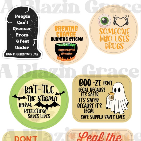Harm Reduction Stickers - Etsy