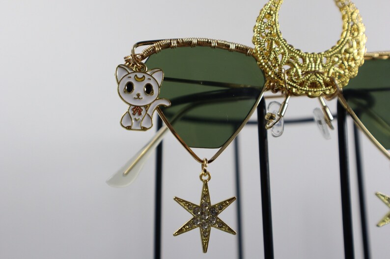 Sailor Moon Shades - Sunglasses Dangle Chains - Charms Dangle- / Rave ...