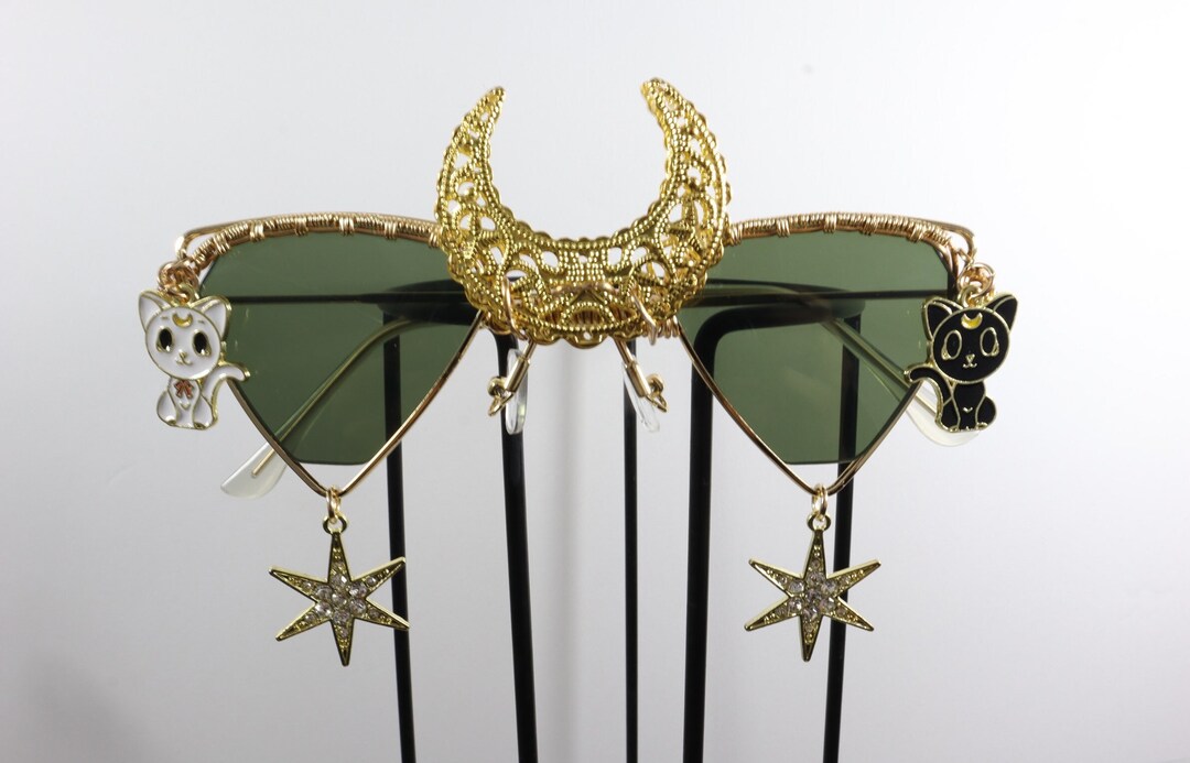 Sailor Moon Shades - Sunglasses Dangle Chains - Charms Dangle- / Rave ...