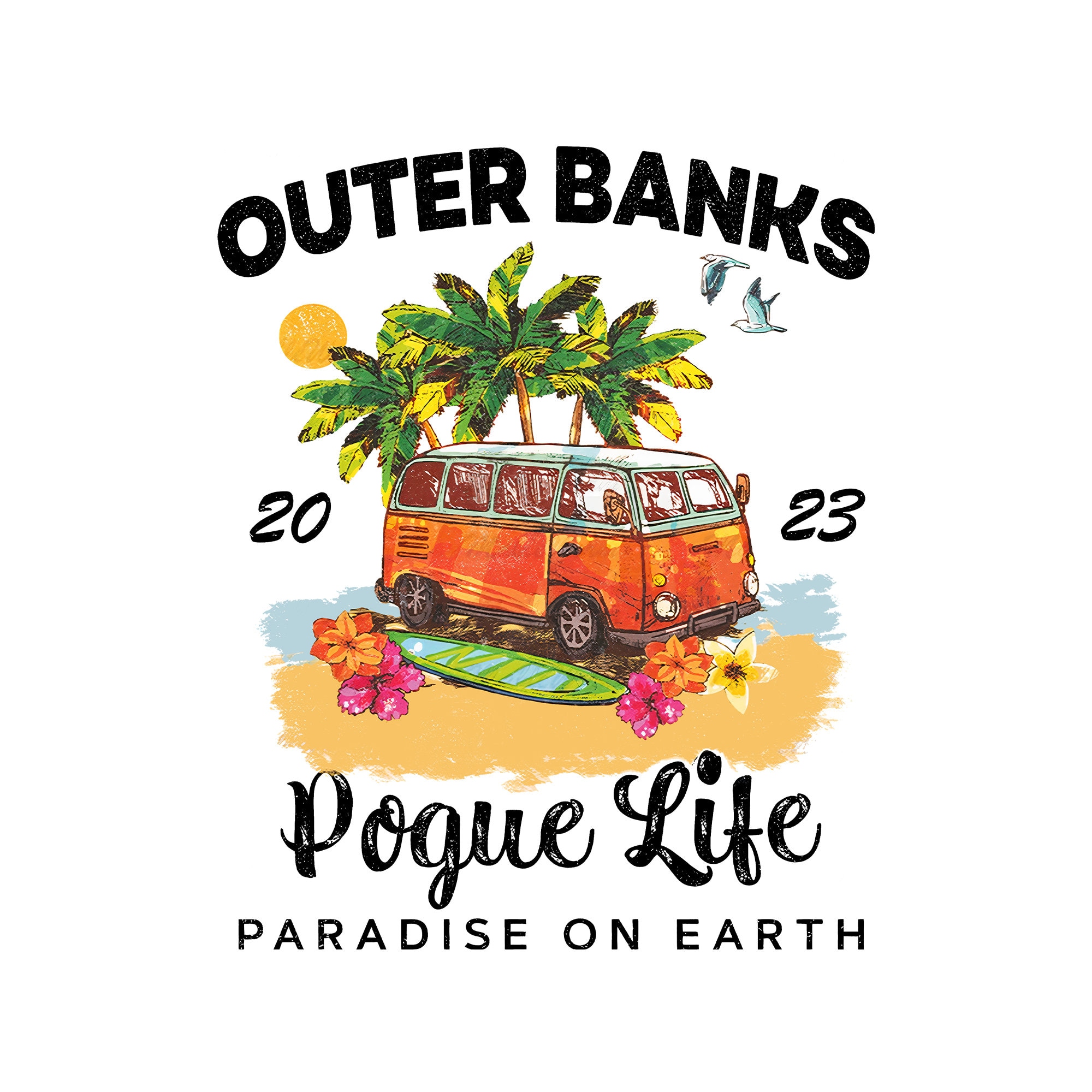 Outer Banks Pogue Life Paradise on Earth Shirt design Outer - Etsy México
