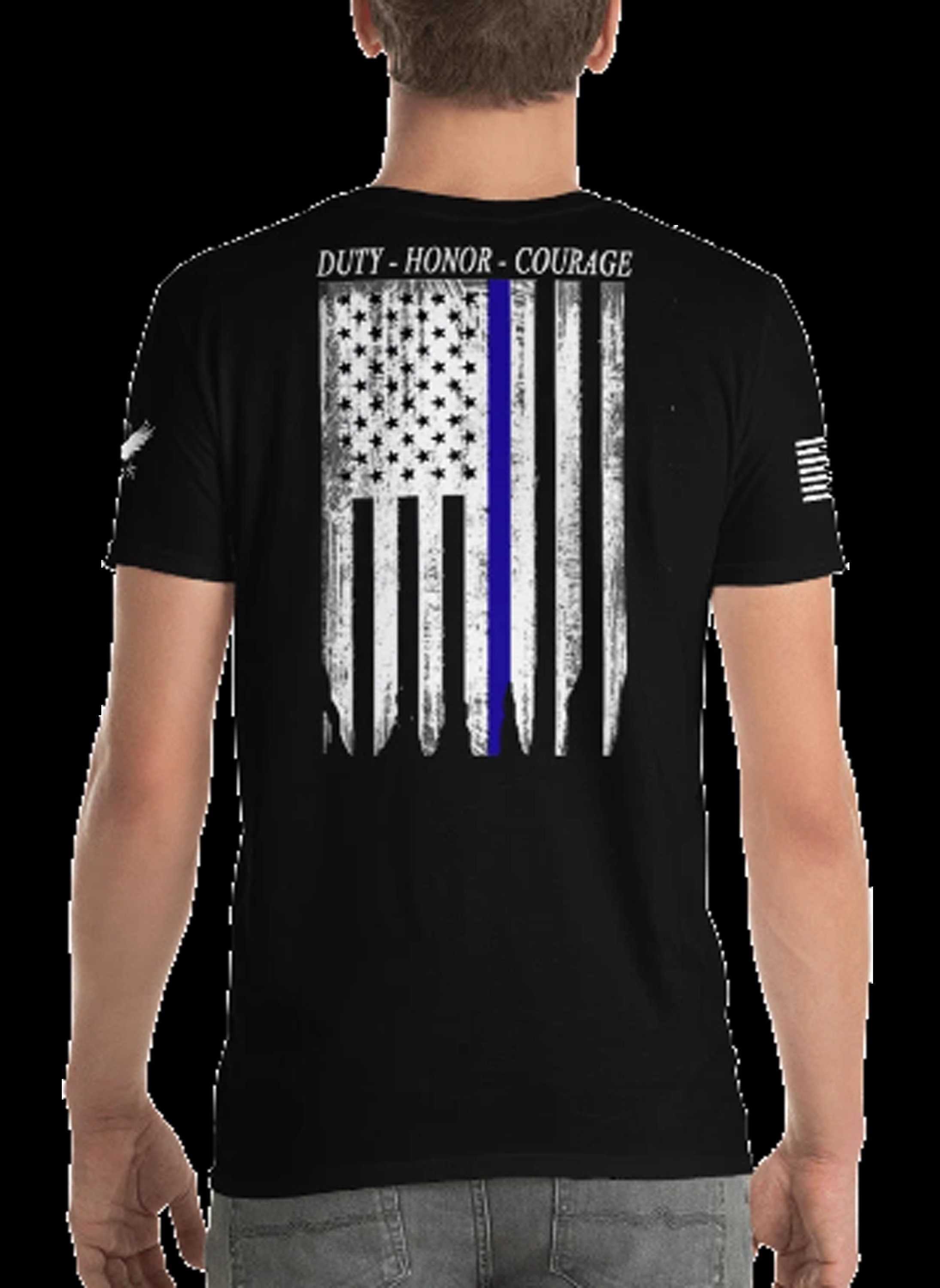Thin Blue Line Short-sleeve T-shirt - Etsy