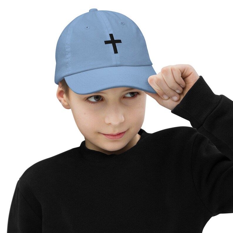 Youth Jesus Cross Baseball Cap - Etsy