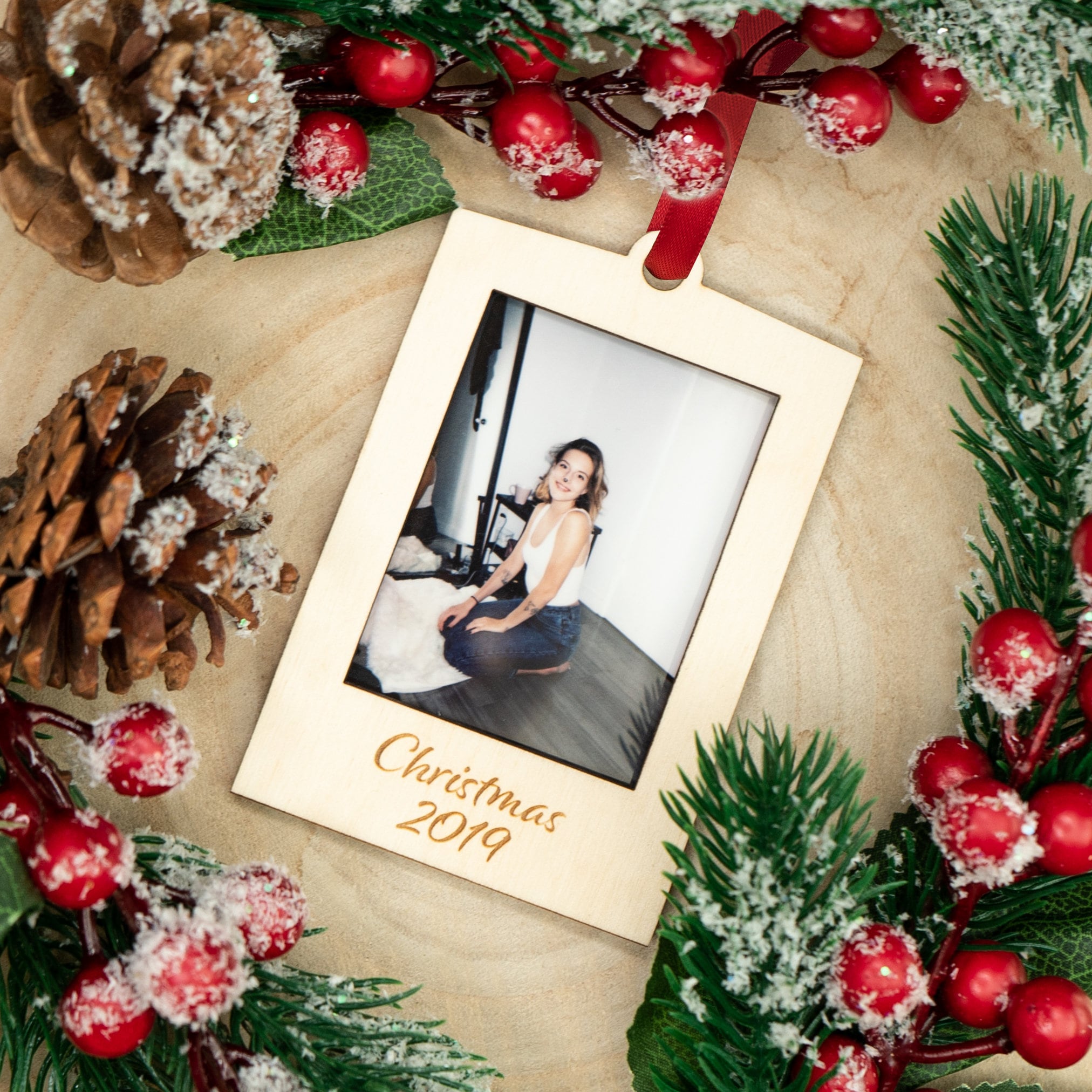 Home Décor Home & Living Engraved wooden christmas tree ornaments New ...