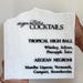 Wedding Bar Sign Signature Cocktails Stone Travertine With Acrylic ...