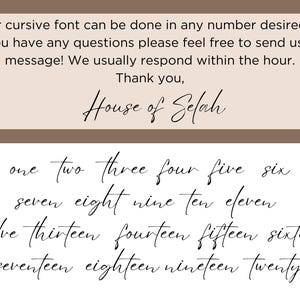 White and Beige Cursive Stone Table Numbers, Travertine Sign, White ...