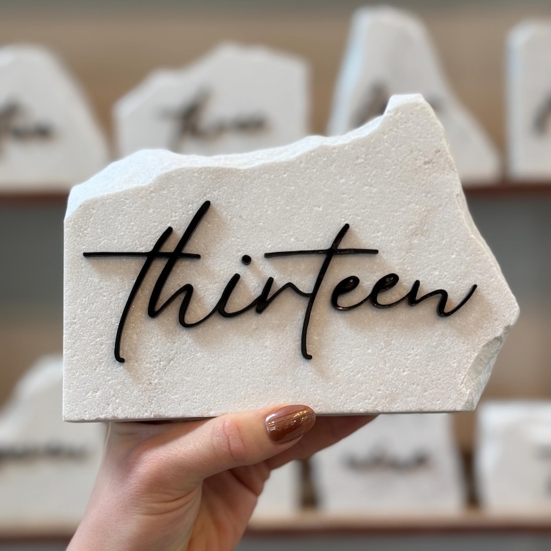 Rustic Table Numbers - Etsy