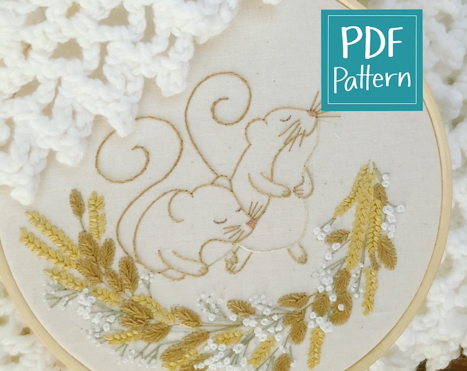 DIGITAL PATTERN: Custom Embroidered Faceless Family Portrait for 8x8 ...