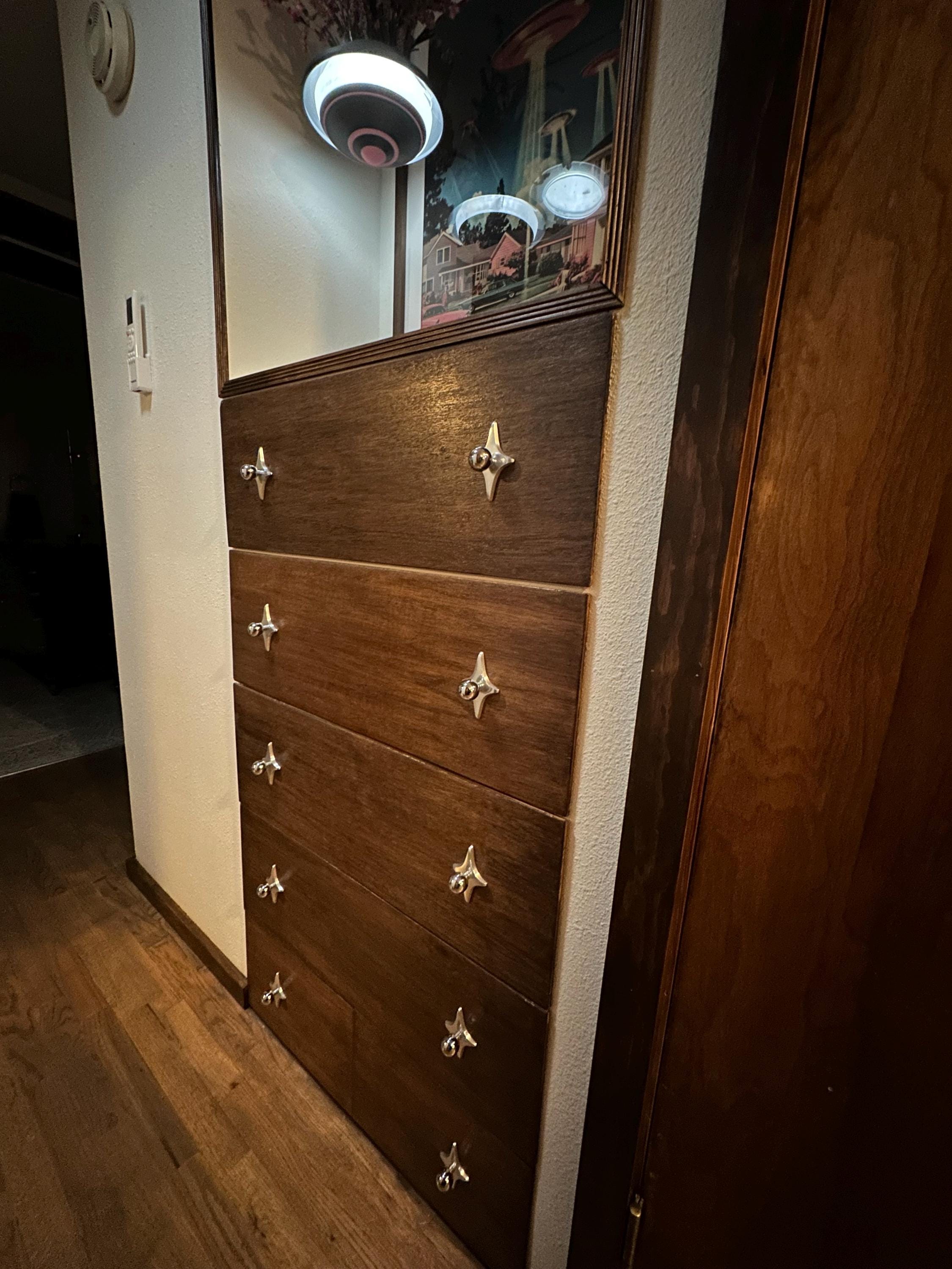 Diamond Star Drawer Pull: Mid-century Modern Cabinet Knob - Etsy
