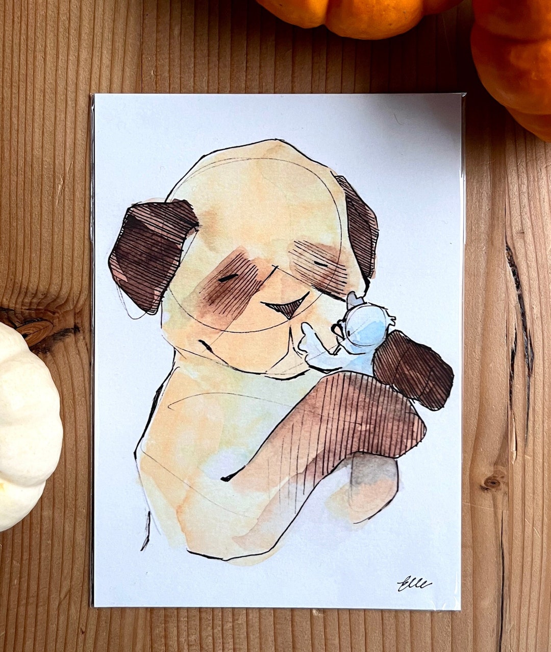 Signed Fine Art Print hug Watercolor Painting - Etsy