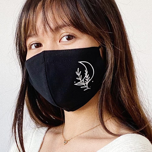 Luna Y Sol sun and Moon Face Mask: Three Cotton Layers | Etsy