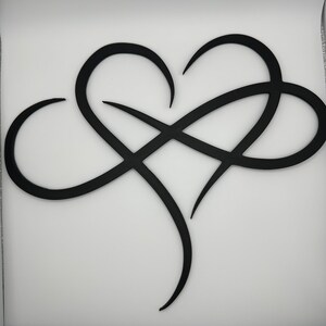3D Printed Infinity Heart Wall Art - Etsy