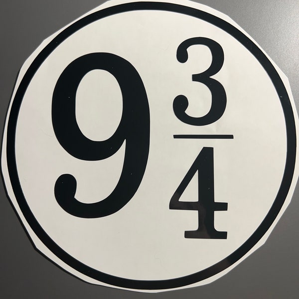 Platform 9 3 4 Sign - Etsy