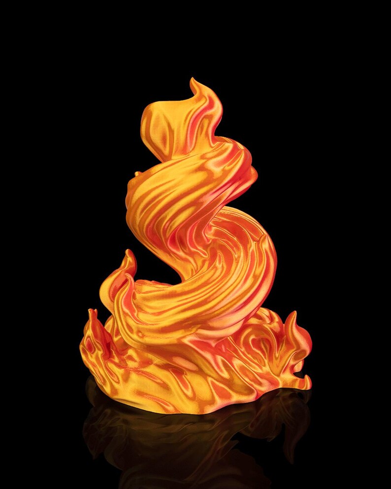Burning Flame Dice Tower – 3D Printed Fire Dice Roller – Fantasy RPG ...