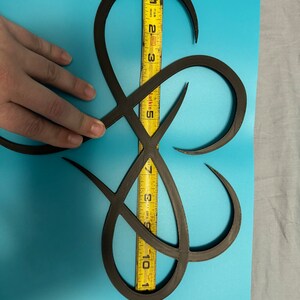 3D Printed Infinity Heart Wall Art - Etsy