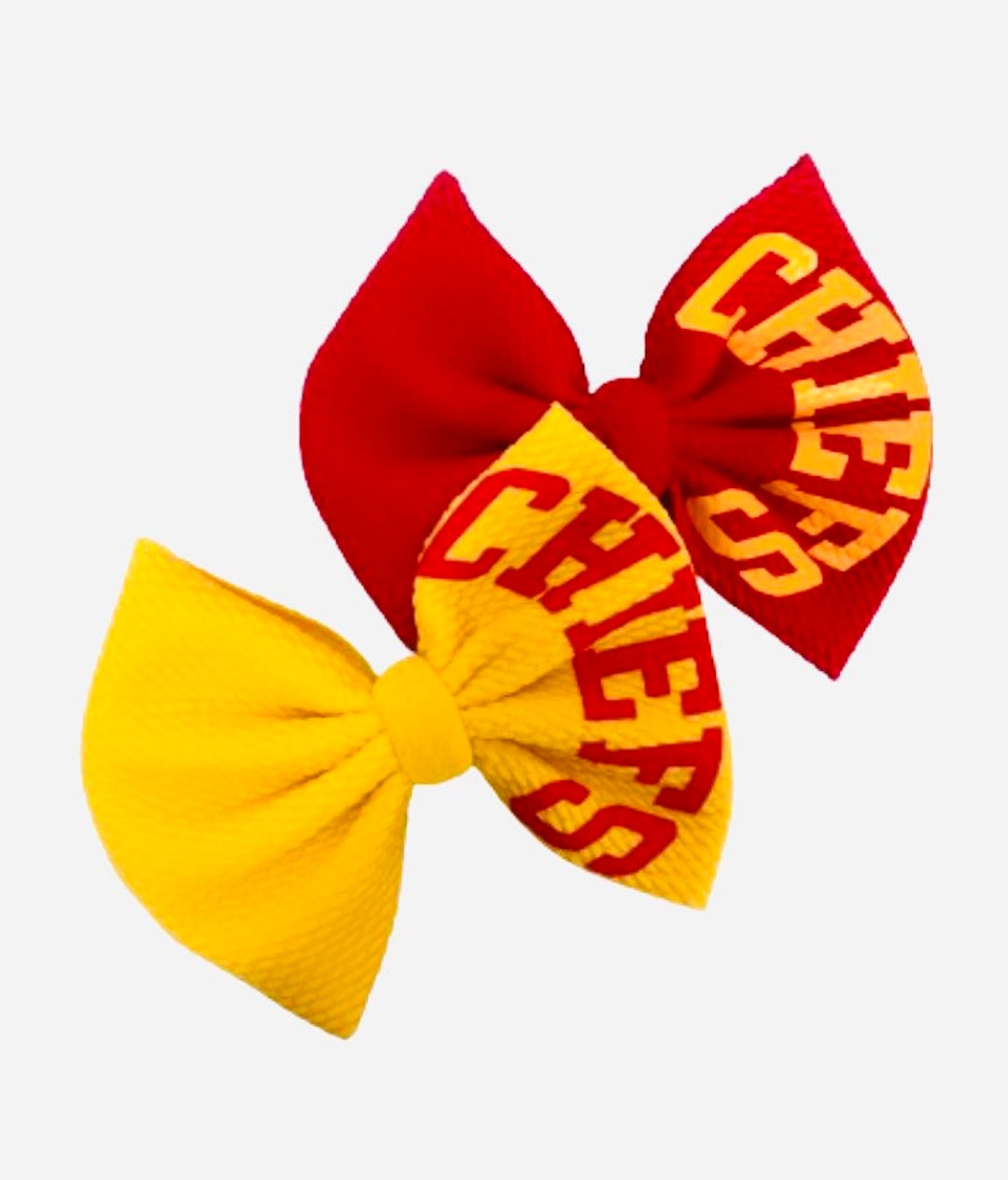KC Chief Bows - Kansas City Chiefs - Clip or Nylon - Etsy