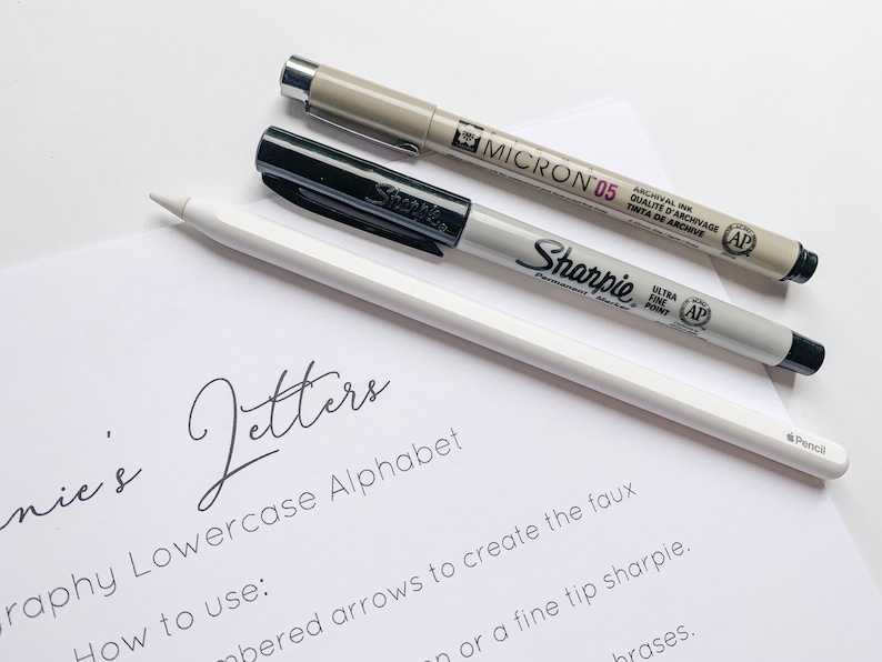 Faux Calligraphy Hand Lettering Practice Worksheets Lowercase - Etsy