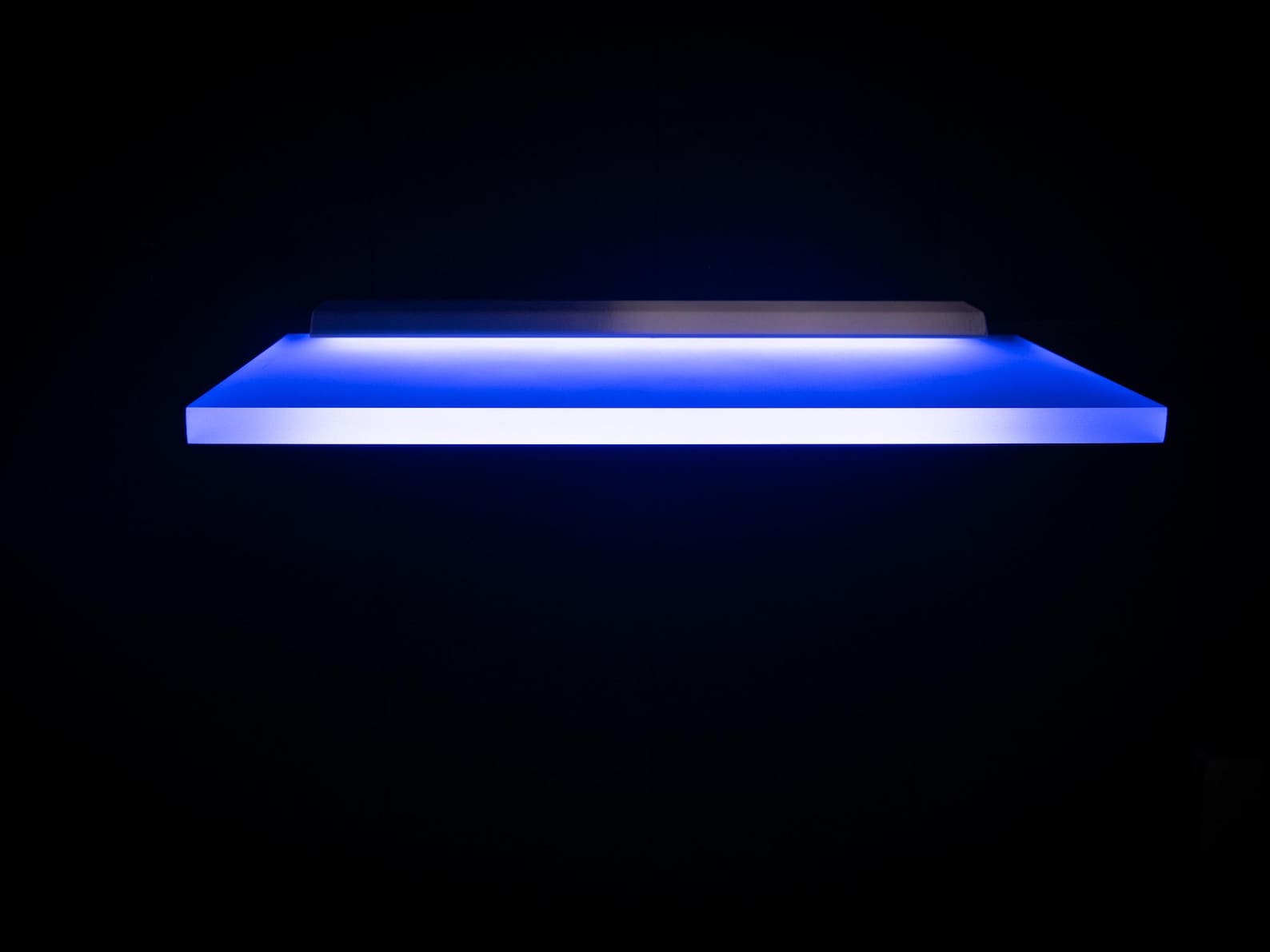 Edge Lit Acrylic Shelving and Display - LED Frosted Edge Custom Sizes ...