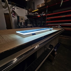 Edge Lit Acrylic Shelving and Display - LED Frosted Edge Custom Sizes ...