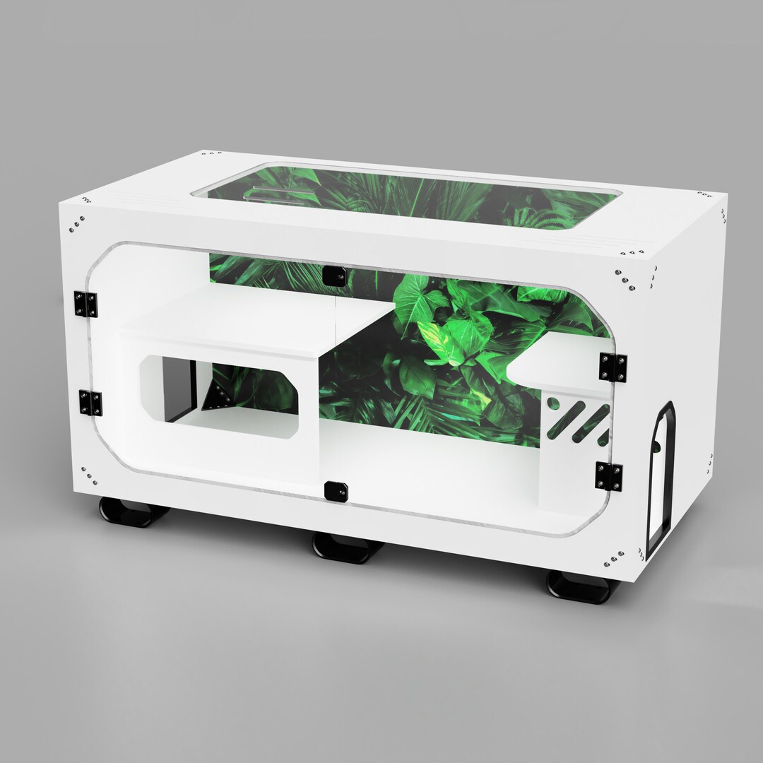 Clearview Cat Habitat - Jungle Cat Scenery - 4'wx2'dx2.5't Catio Perch ...