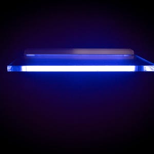 Edge Lit Acrylic Shelving and Display - LED Frosted Edge Custom Sizes ...