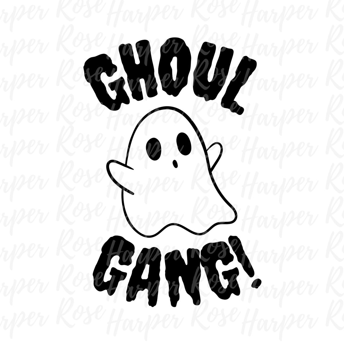 Ghoul Gang Lettered SVG Halloween SVG Halloween Files for - Etsy