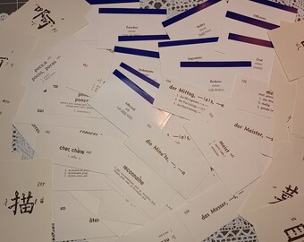 Vocabulary Cards Etsy