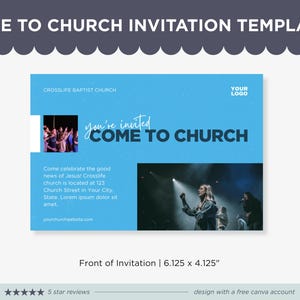 Editable Church Flyer Template: Christian Event Invitation (canva) - Etsy