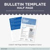 Editable Church Bulletin Template - Etsy
