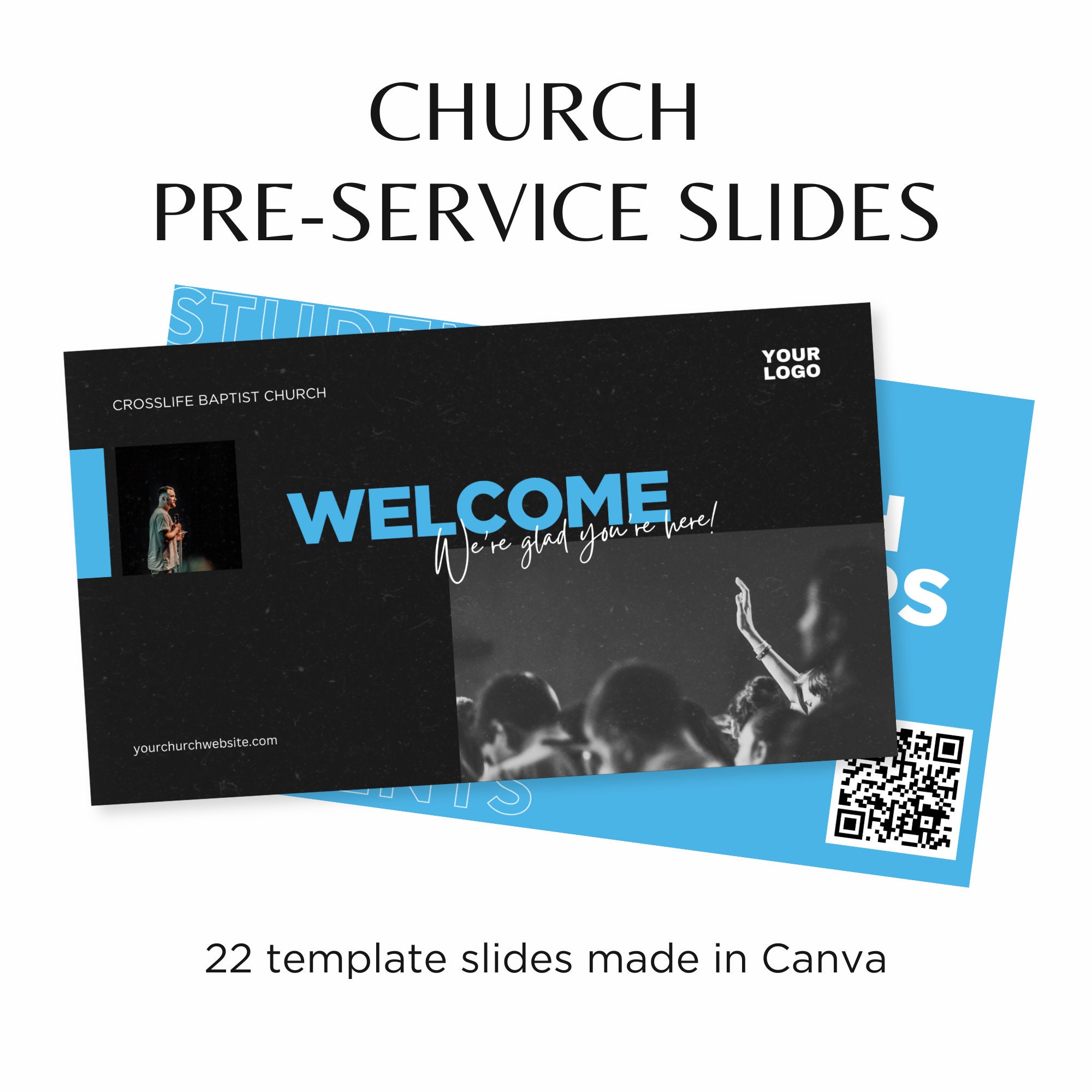 Church Preservice Slides, Church Announcement Slides, Church Templates ...