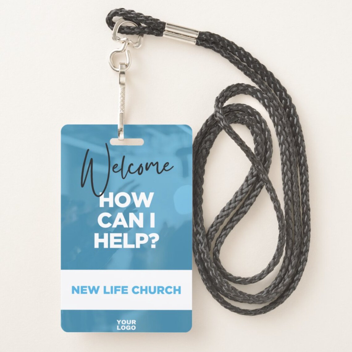 Church Badge Template, Lanyard Badge Template for Churches, Church ...