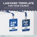 Church Lanyard Badge Template: Customizable Staff & Volunteer ID (canva ...
