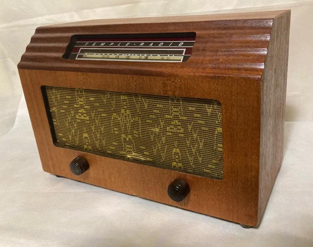 Vintage Deco 1946 Temple Radio E 514 Totally Refurbished Looks & Sounds ...