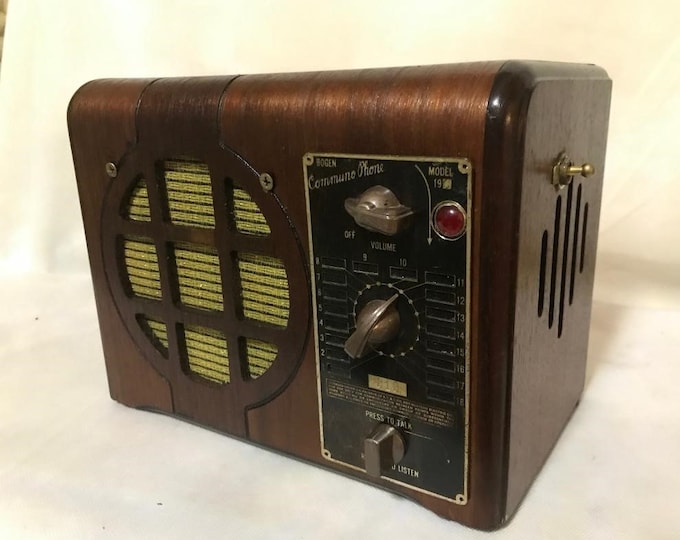 Vintage Deco 1940's Bogen Communo Phone Intercom Now A Cool Bluetooth ...