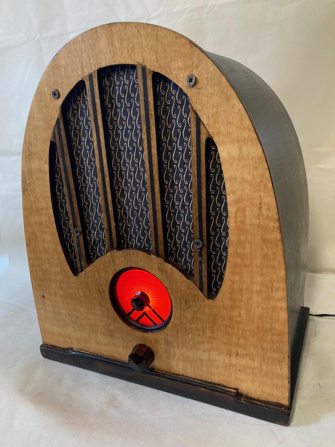 Vintage Deco 1937 Philco Radio 37-84B Now A Bluetooth Speaker W/lited ...