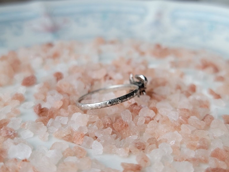 Cute Axolotl Ring, Adorable Sterling Silver Jewelry, Minimal Ring Set ...