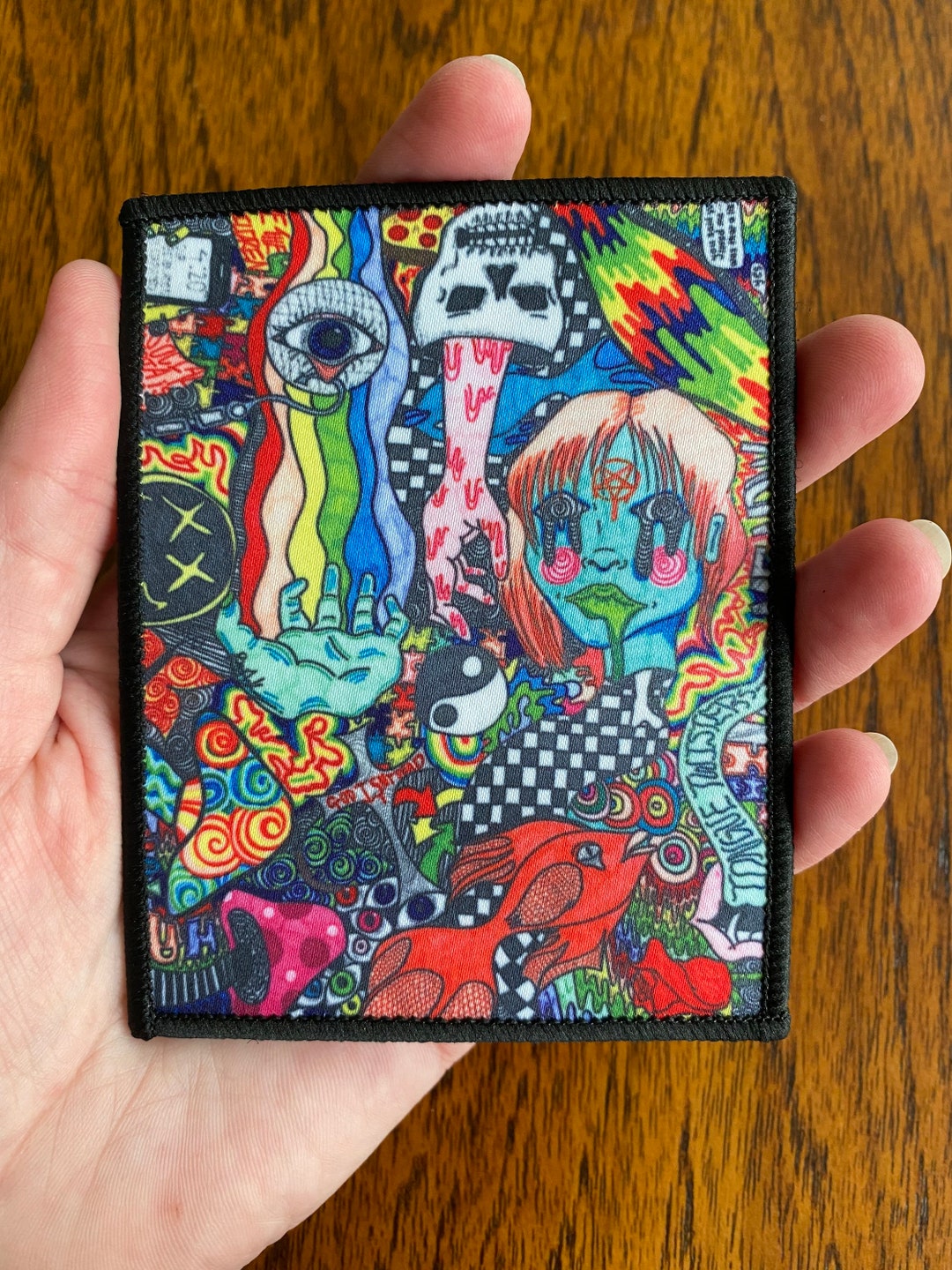 Funky 3 X 4 Dye Sublime Velcro Backed Patch Version 1 Artwork by ...