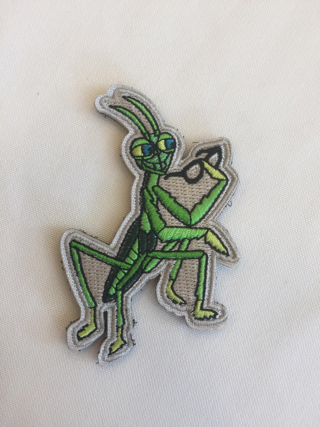Praying Mantis Embroidered Hook Backed Patch | Bugs | Insects | Creepy ...