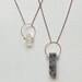Circle Gem Necklace - Etsy