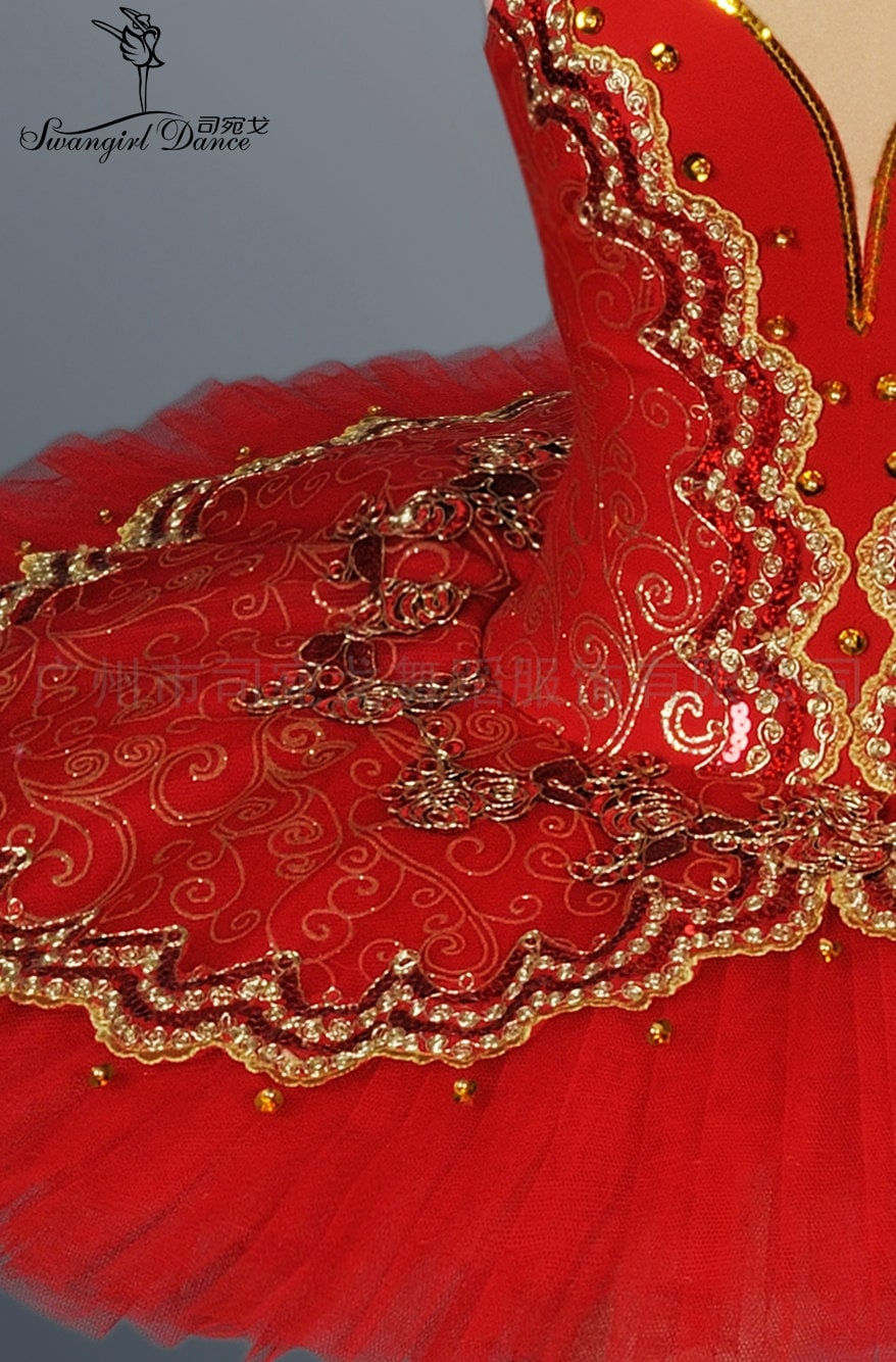 Red Paquita Classical Professional Ballet Tutus Girls Spanish Ballerina ...