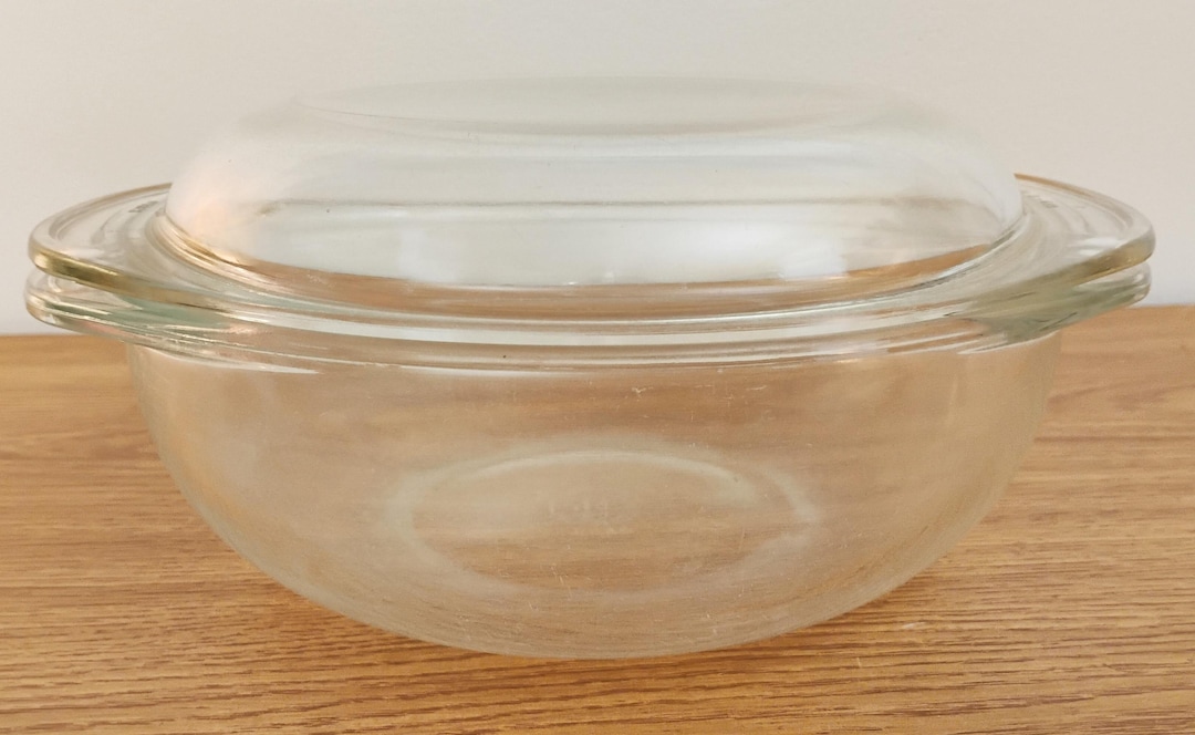 Vintage Pyrex Clear Glass Lidded Casserole 023 1.5 Quart 1950s - Etsy